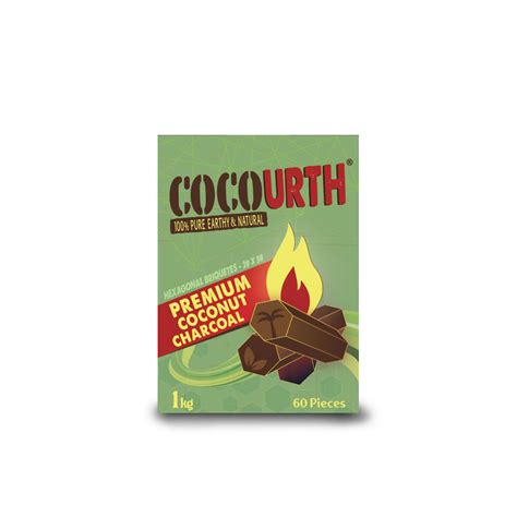 Cocourth Charcoal Hexagonal Briquettes 60pcs 1kg Premium Coconu
