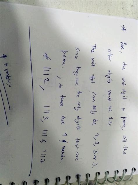 Let X Be A Four Digit Positive Integer Such That The Unit Digit Of