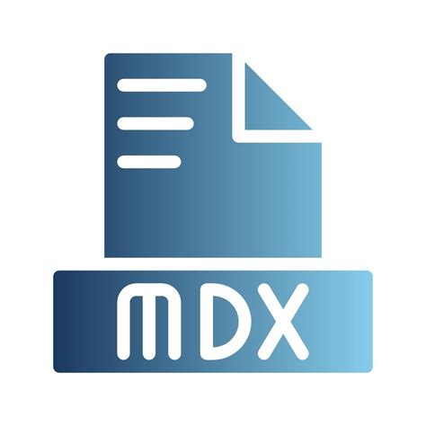 mdx document file text icons with a touch of modern color gradations