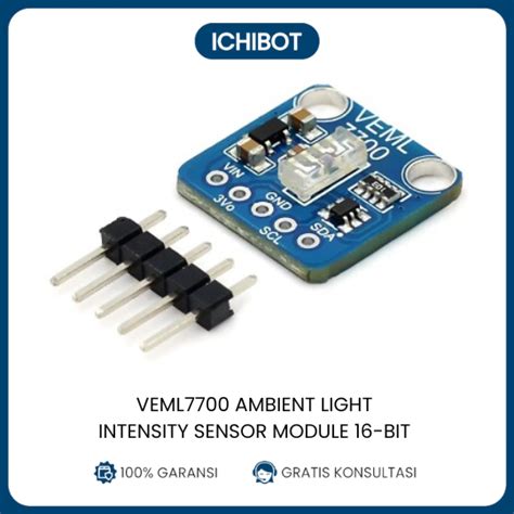 Veml7700 Ambient Light Intensity Sensor Module 16 Bit Dynamic Range