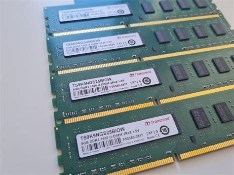 Transcend 32gb 4x8gb Ddr3 Pc3 12800 1600 Mhz Račun R1
