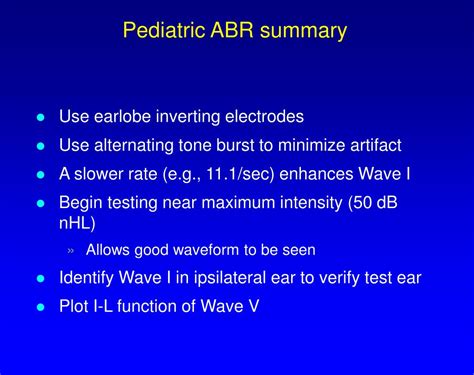 PPT Diagnostic Pediatric Audiology From Birth To Intervention PowerPoint Presentation ID