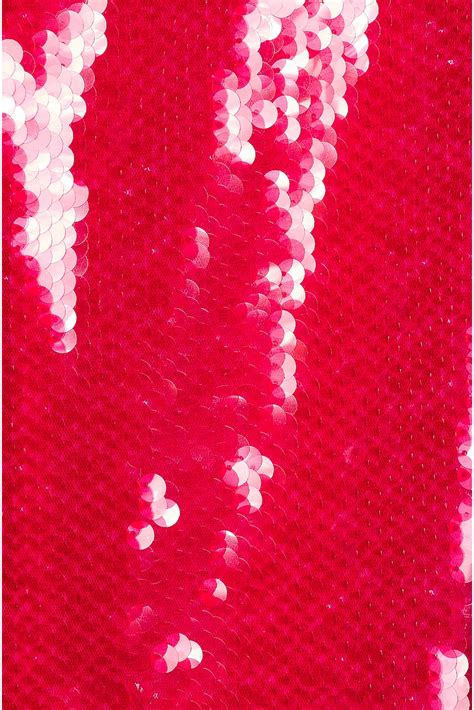 Lapointe Stretch Sequin Long Pencil Skirt In Rouge Fwrd