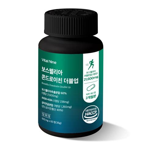보스웰리아 콘드로이친 더블업 600mg X 60정