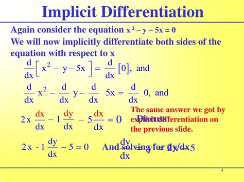 PPT 3 1 Implicit Differentiation PowerPoint Presentation Free