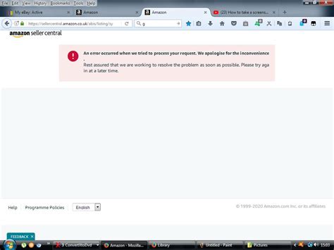 an error occurred when we tried to process your request general