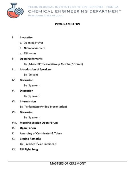Program Flow Template Pdf