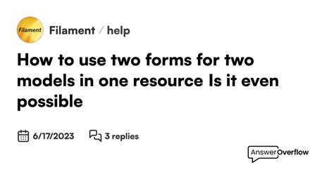 how to use two forms for two models in one resource is it even