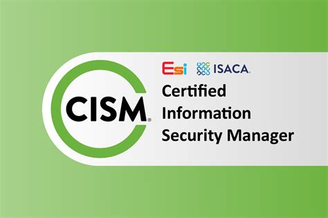 Isaca Certified Information Security Manager Cism Course Engineering Science Institute For