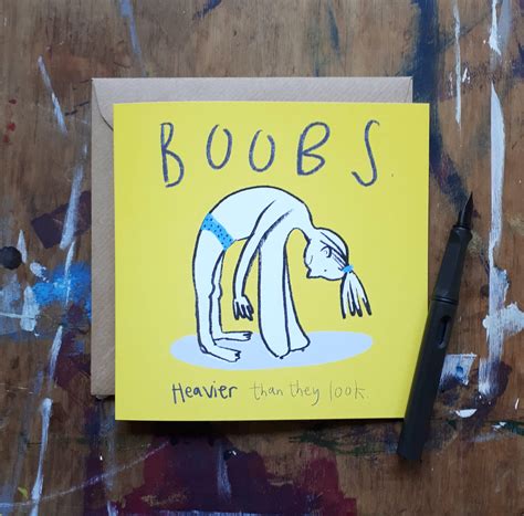 Tarjeta De Tetas Divertidas Regalos Para Ella Chistes De Etsy Espa A