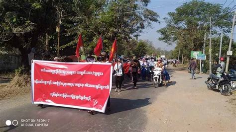 Dvb စစ်အာဏာရှင်ဆန့်ကျင်ရေး ဟင်္သာတမြို့ မြင်ကွင်း