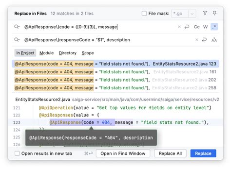 Intellij Regex Replacement Git Haters Guide