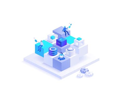 Premium Vector Tech Isometric Concept 8