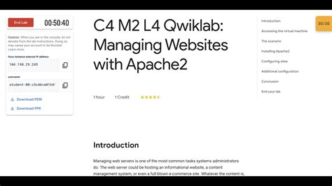 c4 m2 l4 qwiklab managing websites with apache2 qwiklabs