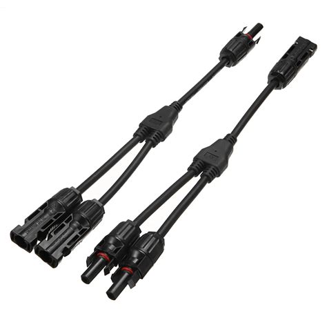 1 쌍 2 ~ 1 4mm 태양 광 태양 광 발전 시스템 Y 분기 커넥터 2 태양 광 케이블 배터리 플레이트 어셈블리 어댑터