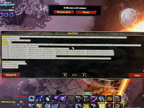 lua errors in bgs r wow