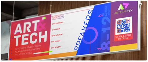 Código Qr En Banners Qr Code Generator