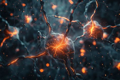 Microscopic View Of A Neuron Stock Illustration Illustration Of Microscopic Body 331129324