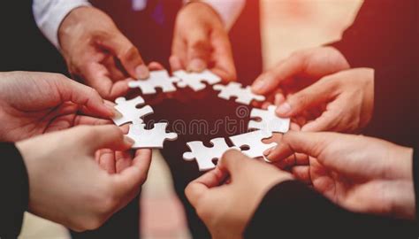 Teamwork Unity In Team Quality Team Stock Photo Image Of Hands Desks 118542088