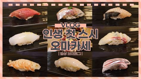 Vlog 인생 첫 스시 오마카세 일상 브이로그 Youtube
