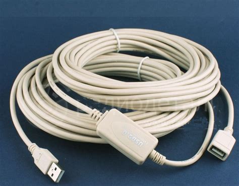 usb 2.0 удлинитель 15 метров (кабель, шнур, адаптер) Premier 2.0