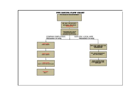 ppe issue flow chart pdf
