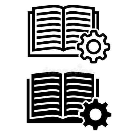 Engineering Documentation Icon Vector Set Instruction Illustration