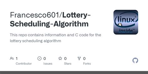 Github Francesco601lottery Scheduling Algorithm This Repo Contains