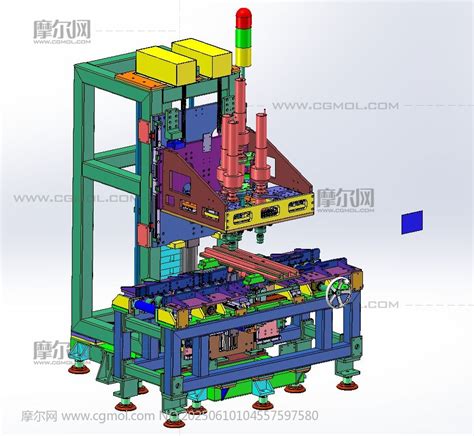 自动铆合机工业设备模型下载 摩尔网cgmol