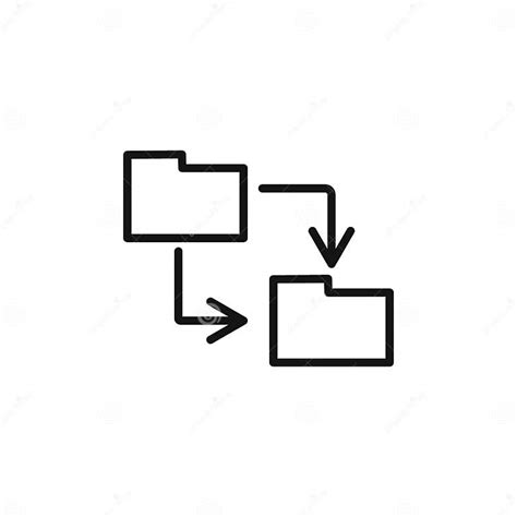 Data Synchronization Logo Sign Vector Outline Stock Illustration