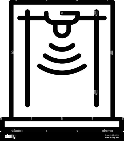 Wireless Metal Detector Icon Outline Style Stock Vector Image And Art Alamy