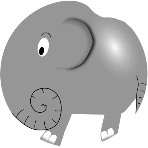 Gray Elephant Clip Art At Vector Clip Art Online Clip Art