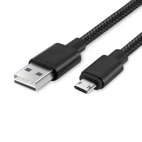 Reversible Micro Usb Nylon Charging Cable M For Phone Tablet