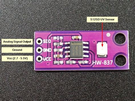 Guva S12sd Uv Light Sensor Module Protosupplies