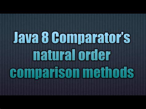 Java Comparable Example For Natural Order Sorting Java Program To Sort