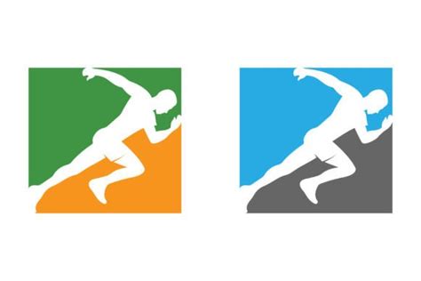 Running Logo Design Vector Illustration Graphic By Acillia Eggi Saputri · Creative Fabrica