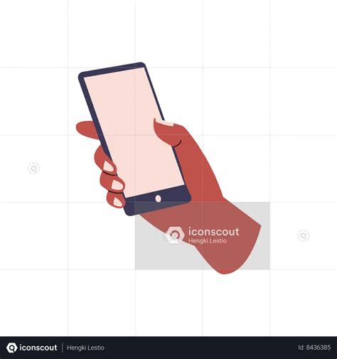 Hand Holding Phone Illustration Free Download Miscellaneous