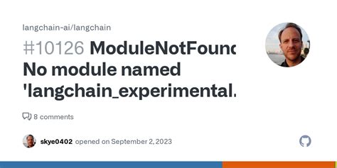 ModuleNotFoundError No Module Named Langchain Experimental Data Anonymizer Issue