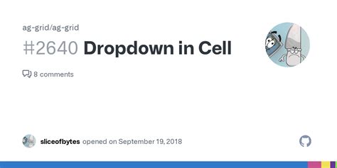 Dropdown In Cell · Issue 2640 · Ag Gridag Grid · Github