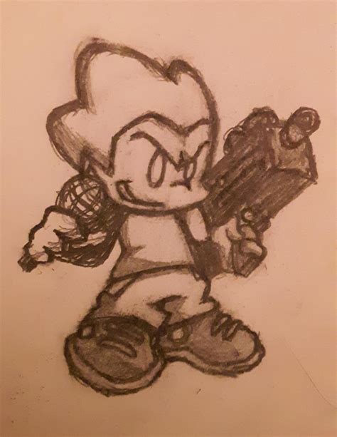 Did A Pencil Drawing Of Pico R FridayNightFunkin