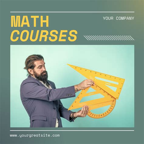 Advanced Math Classes Ad Online Instagram Post Template Vistacreate