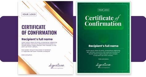 6 Free Confirmation Certificate Templates