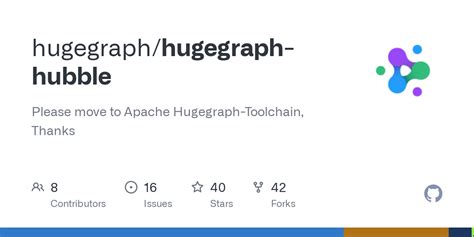 Github Hugegraphhugegraph Hubble Please Move To Apache Hugegraph Toolchain Thanks