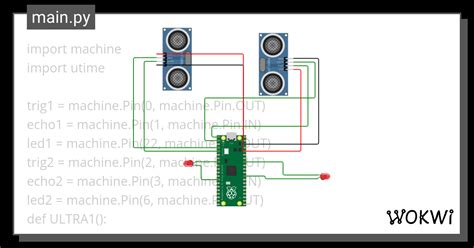 ANTI COLLISION Wokwi ESP32 STM32 Arduino Simulator