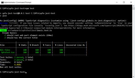 Spfx Unit Test With Jest And Enzyme