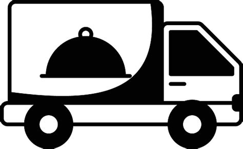 옥외 케이터링 밴 개념 특별 이벤트 케이터링 벡터 윤곽 아이콘 디자인 소매 음식 배달 서비스 상징 비접촉식 식사 택배 기호 식료품 픽업 스톡 일러스트 건강에 좋지 않은