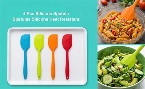 Lydnvjx 4 Pcs Silicone Spatulafood Grade Rubber Spatula