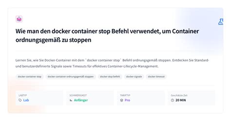 Docker Container Stoppen Anleitung Für Den Docker Container Stop Befehl Labex