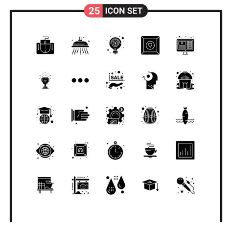 Set Of 25 Modern Ui Icons Symbols Signs For You Tuber Design Light