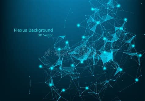 Big Data Visualization Fractal Element With Lines And Dots Array Big Data Connection Complex